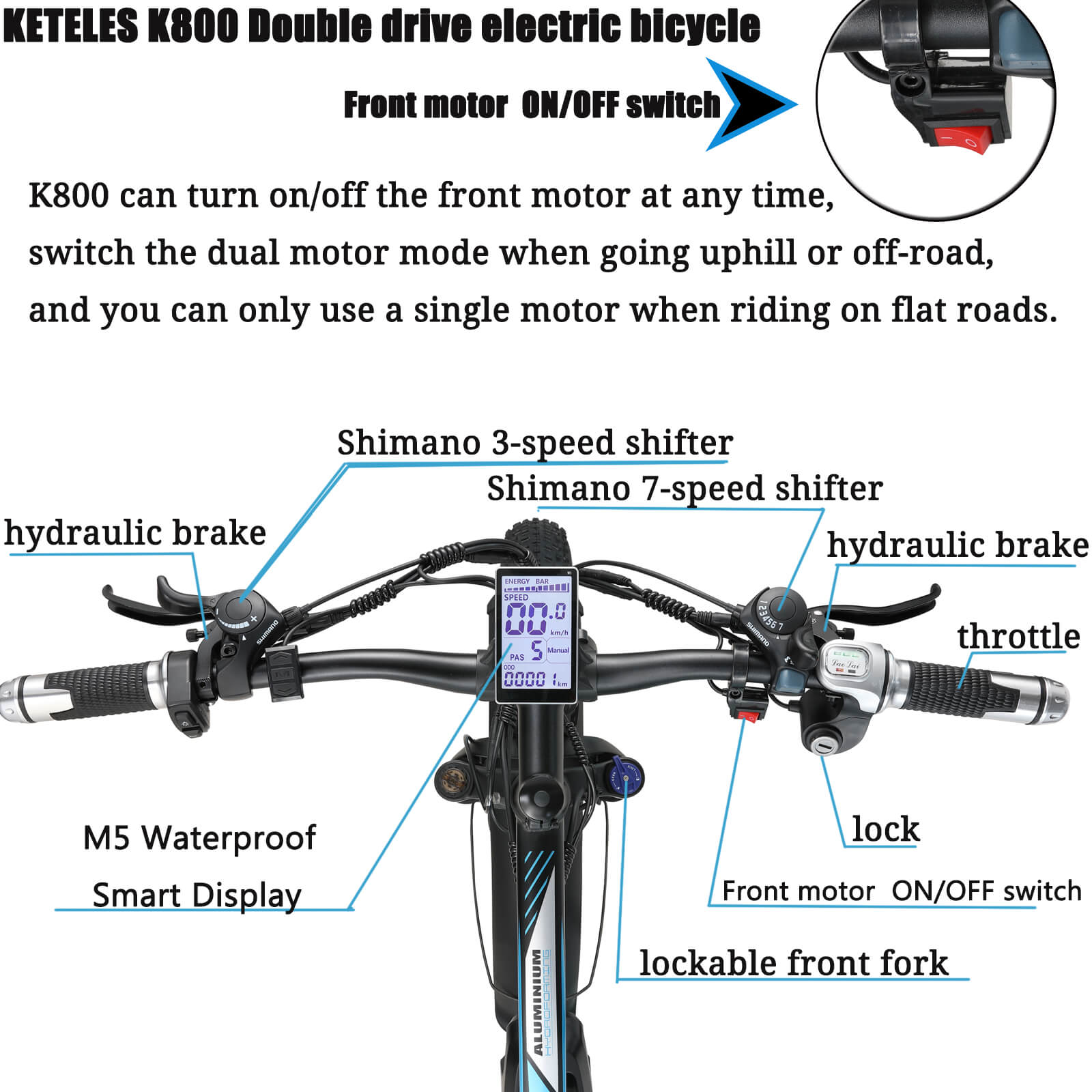 KETELES K800 2000W Dual Motor Electric Bike 48V 23AH Fat e-bike | KETELES Official– KETELES ...